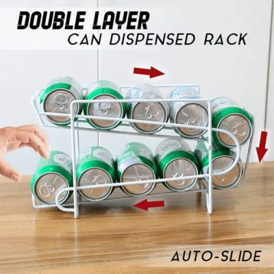 Double Layer Can Dispensed Rack - Buy Online 75% Off - Wizzgoo Store