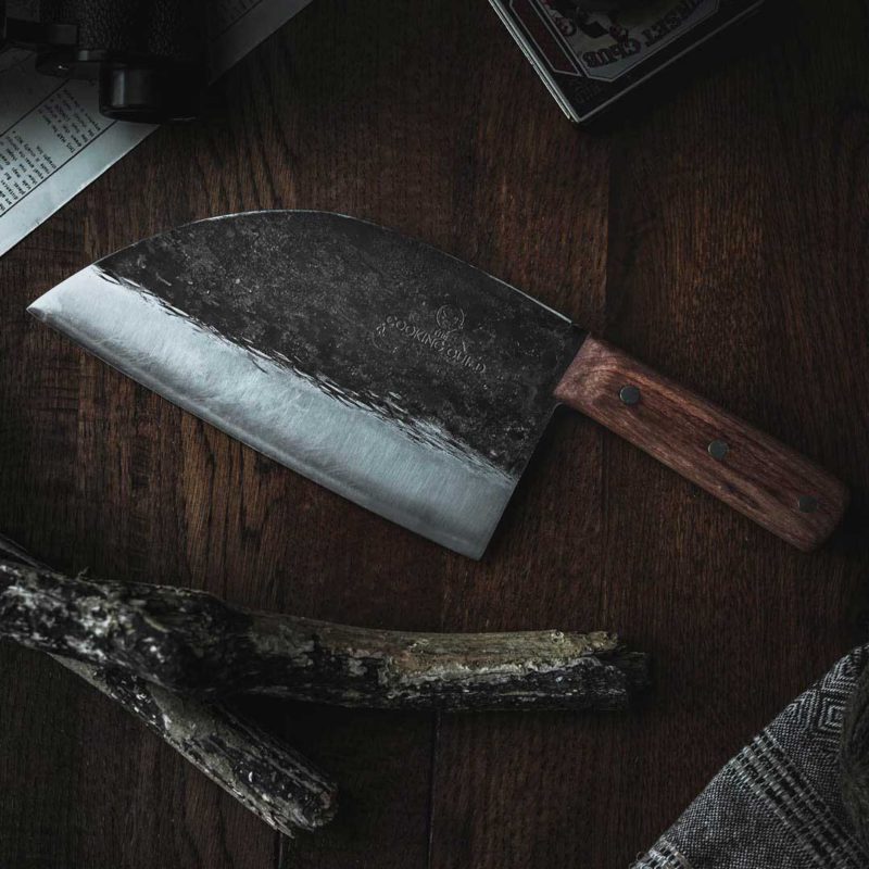 Rustic Hand Forged Serbian Cleaver - (Today Offer 75% Off) - Wizzgoo